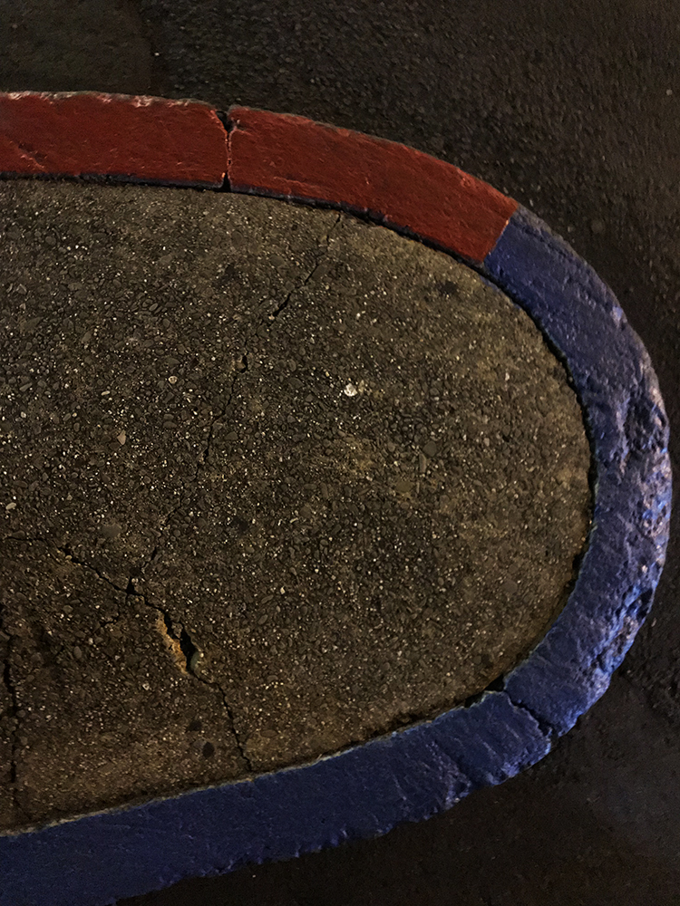 Red Blue Curb at Night | Brotherly Love
