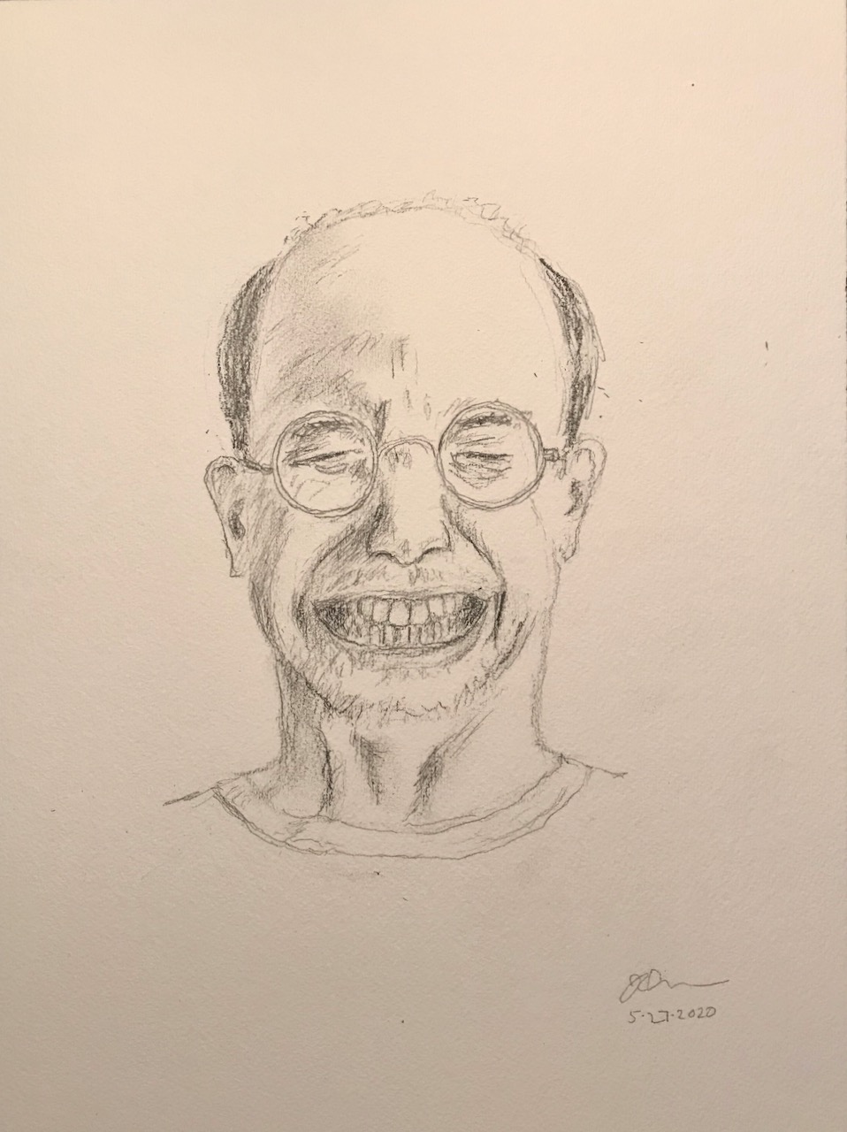 Quarantine Portrait Series Self Portrait Grimace Brotherly Love