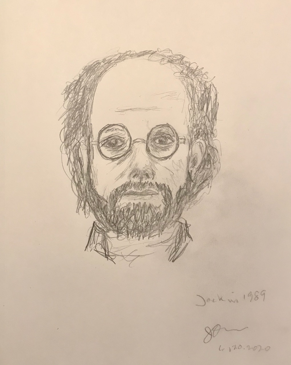Quarantine Portrait Series Pencil Sketch Of Self Portrait From 30