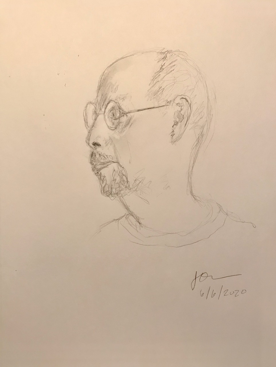 Quarantine Portrait Series Self Portrait Profile Brotherly Love