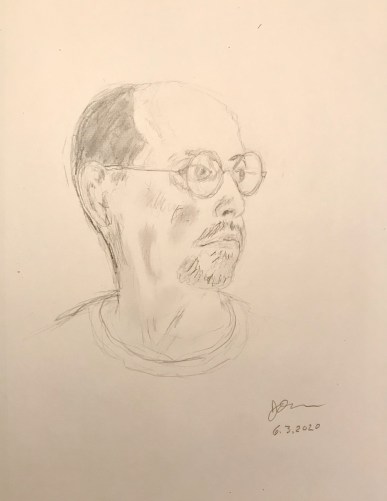 Quarantine Portrait Series Self Portrait 3 4 Profile Brotherly Love