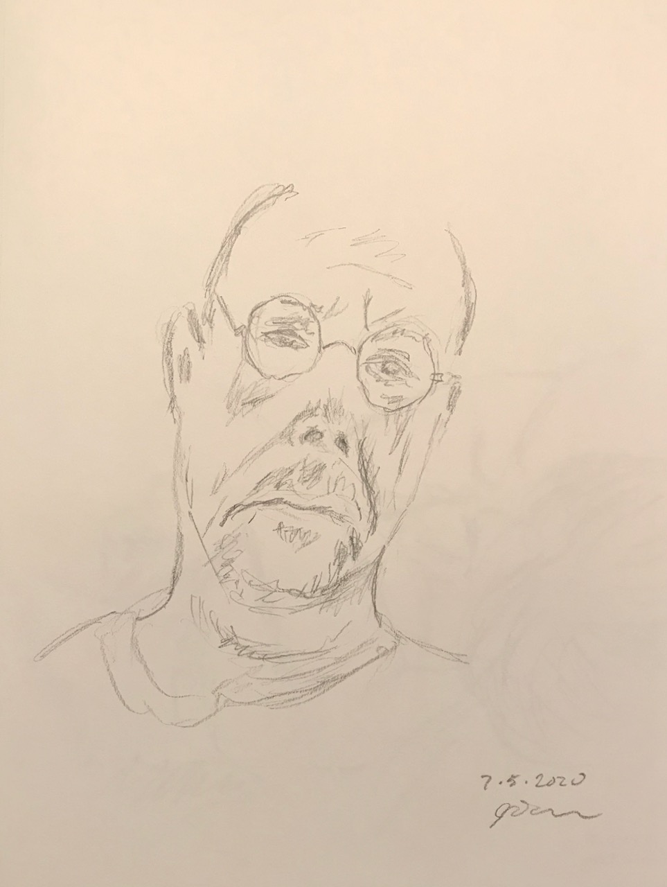 Quarantine Portrait Series Self Portrait Tilted Head Brotherly Love