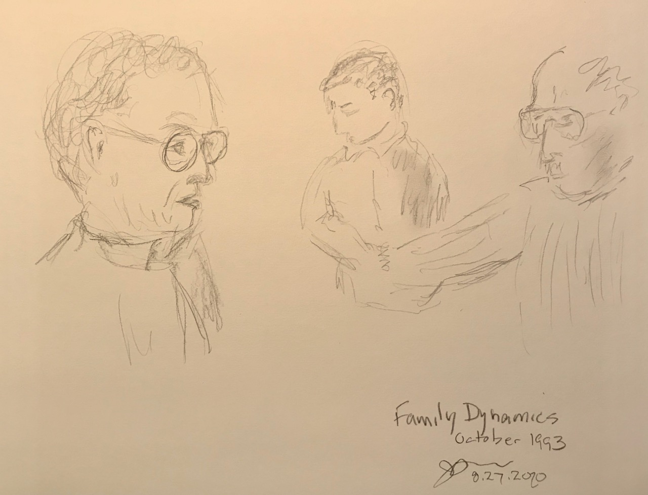 Mike Sketch Series: Family Dynamics, October 1993 | Brotherly Love