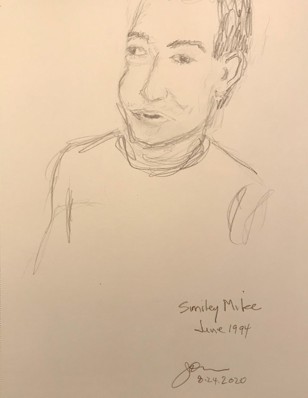 Mike Sketch Series: Smiley Mike, June 1994 | Brotherly Love