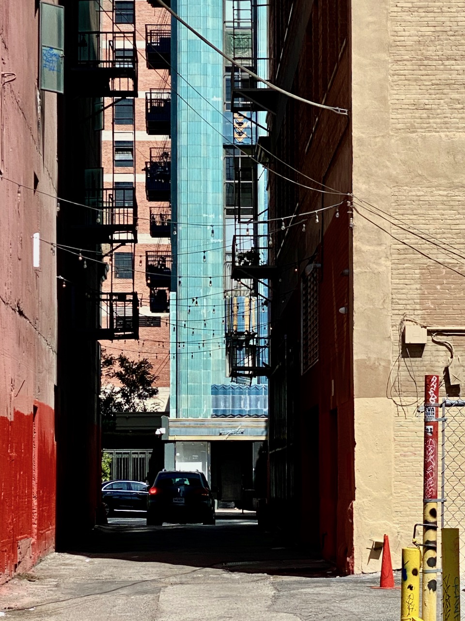 Blue Building Seen Through the Ally | Brotherly Love