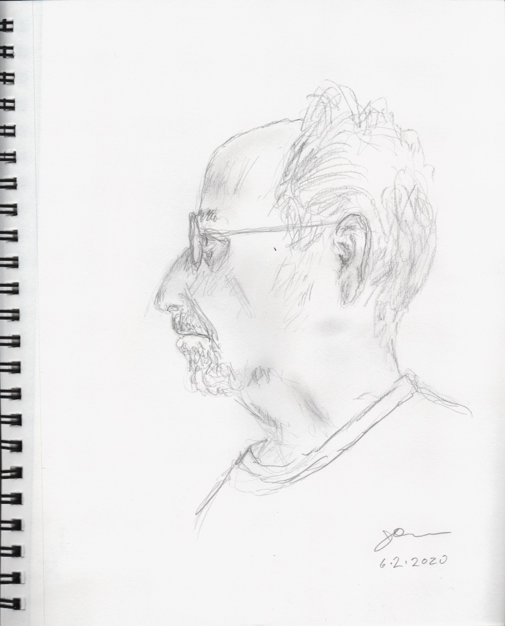 Sketch Book Series: Self Portrait – Profile (2022) | Brotherly Love