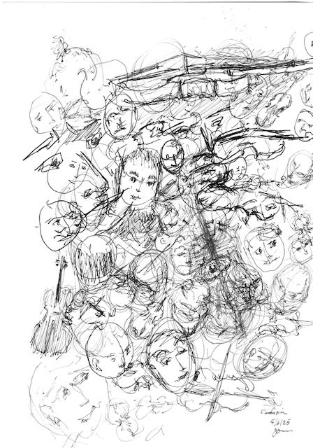 Pen and Ink Series #101: Confusion, LA, 2025