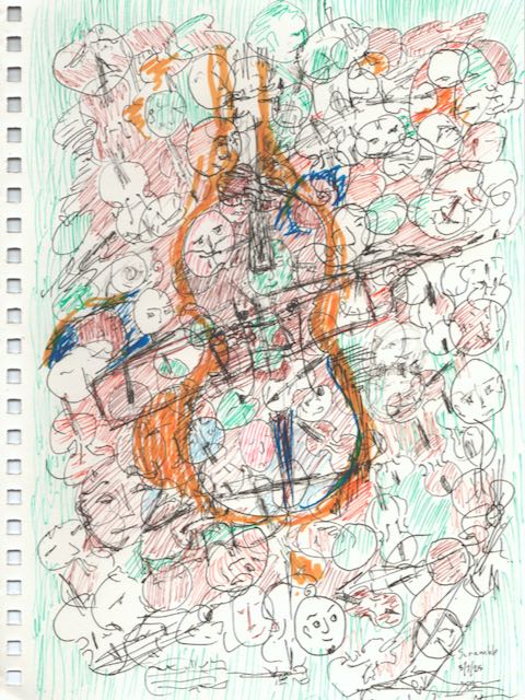 Pen and Ink Series #102: Scrambled, LA, 2025